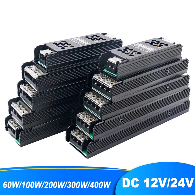 Power Supply AC110V-240V to DC12V 24V Adapter 60W 100W 200W 300W 400W Switching Transformers Led ...