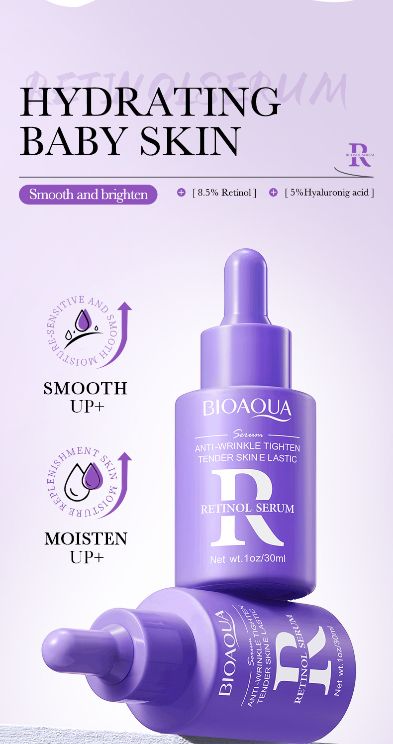 BIOAQUA Retinol Facial Serum Moisturizes, Firms, Brightens Facial ...