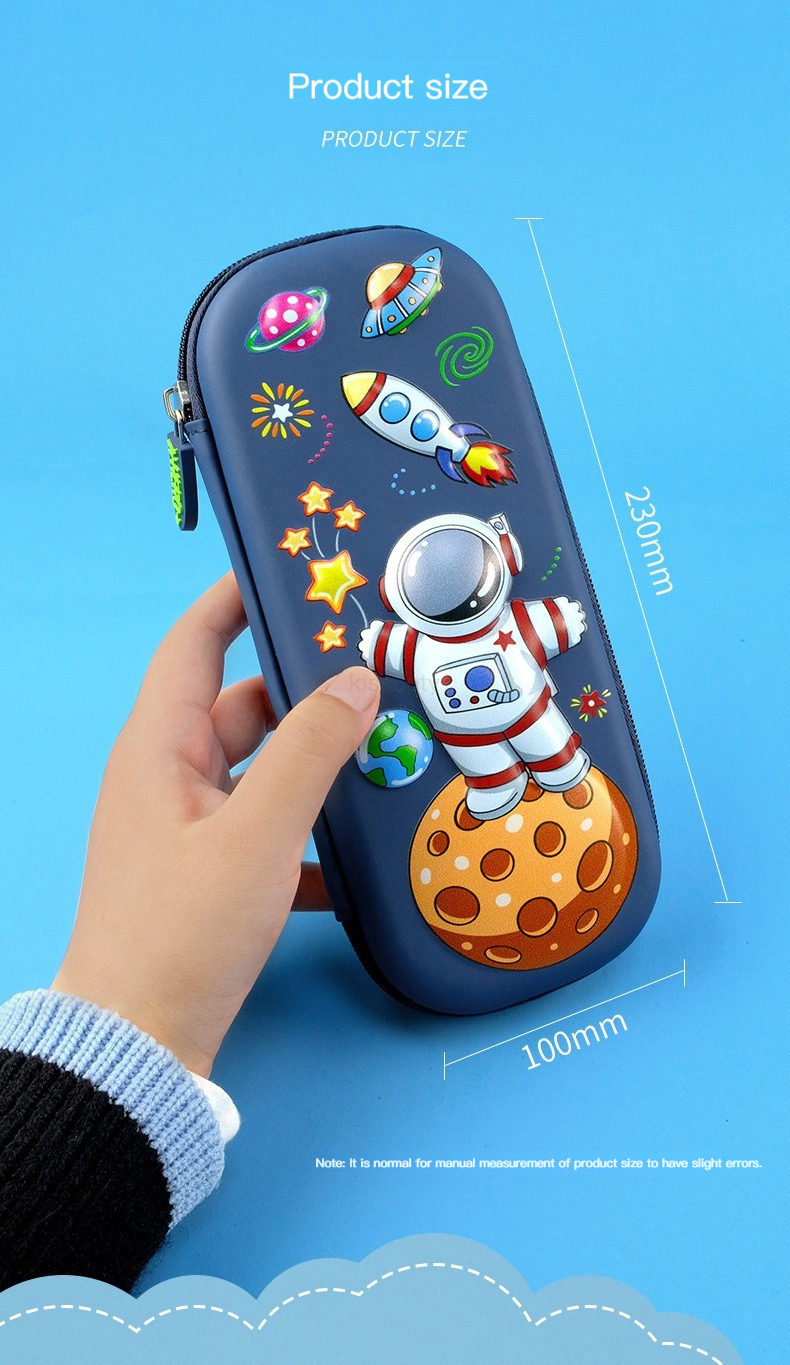 Pencil Box 3D Cartoon Unicorn Cute Pencil Case School Stationery Box ...