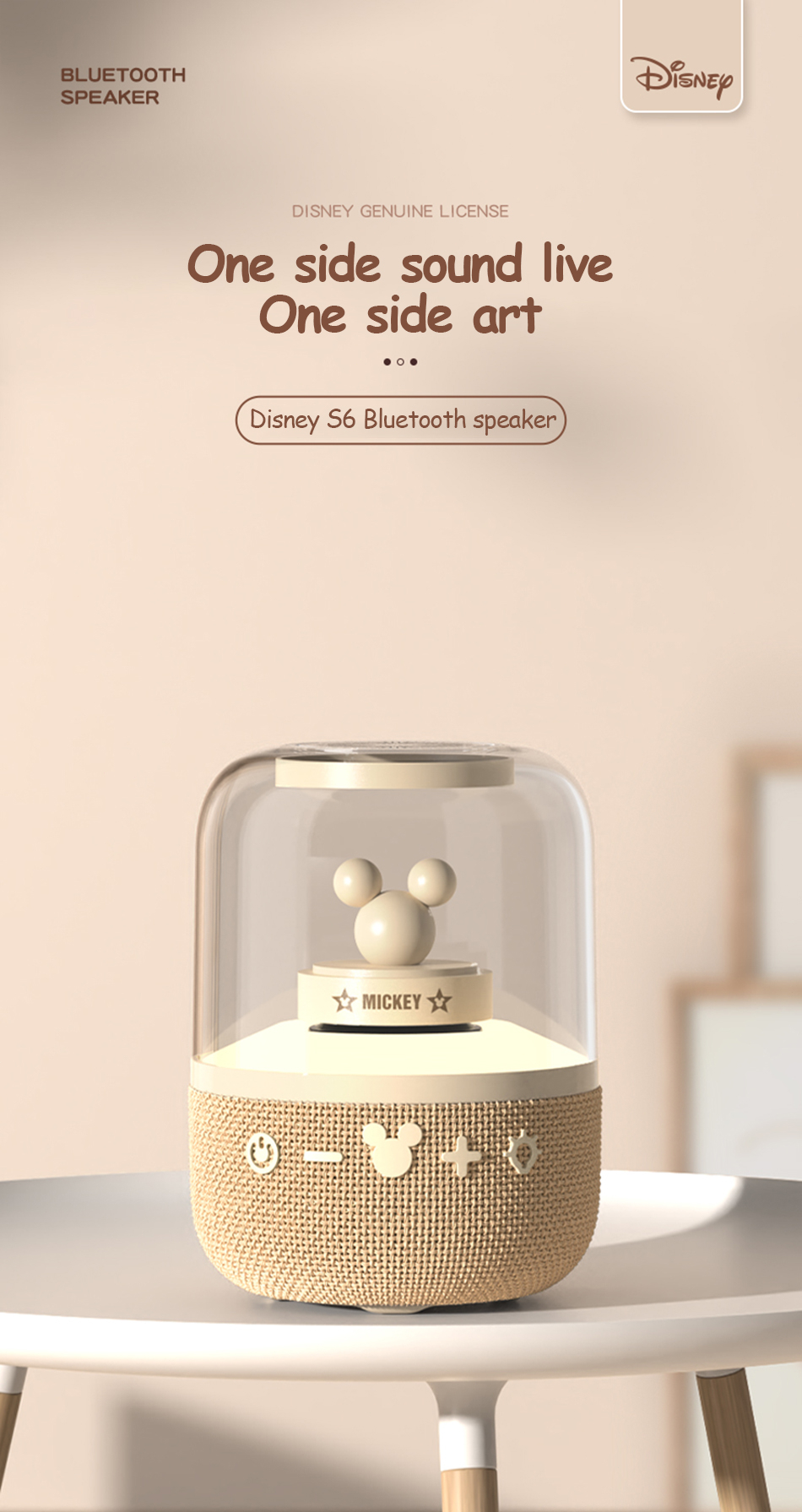 Disney S6 Portable Hifi Bluetooth Wireless Speaker Waterproof USB ...