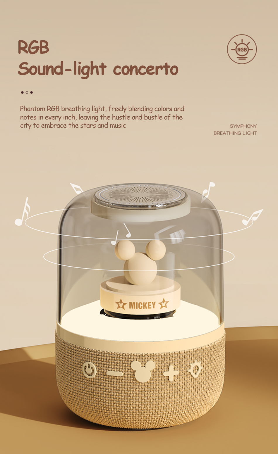 Disney S6 Portable Hifi Bluetooth Wireless Speaker Waterproof USB ...