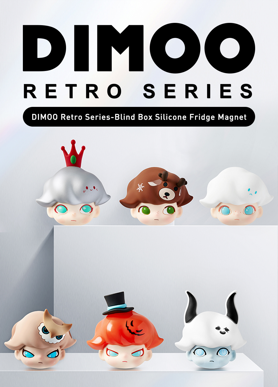 POP MART DIMOO Retro Series-Blind Box Silicone Fridge Magnet | Shopee ...