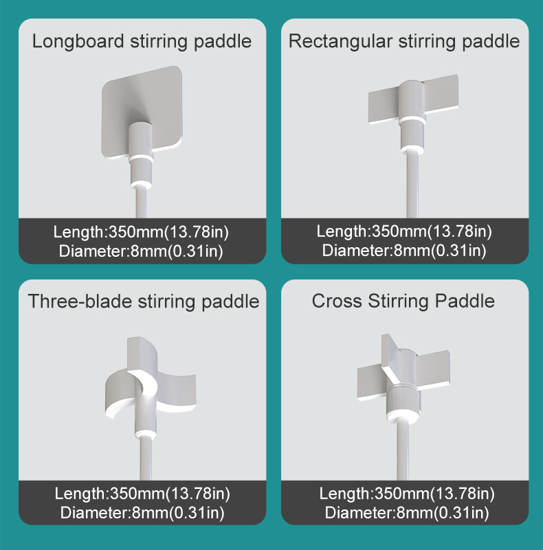 JOANLAB PTFE Stirring Rod Stirring Blade Stirring Paddle Laboratory ...