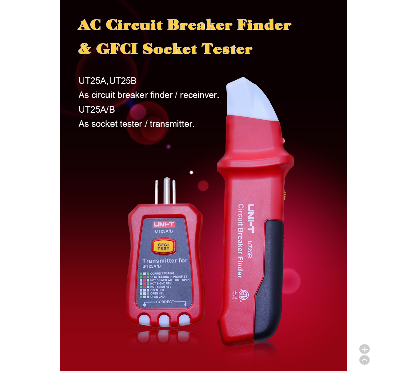 UNI-T Professional Automatic Circuit Breaker Finder Socket Tester ...