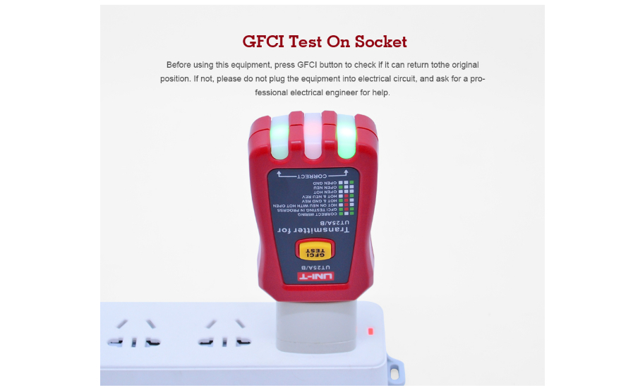 UNI-T Professional Automatic Circuit Breaker Finder Socket Tester ...