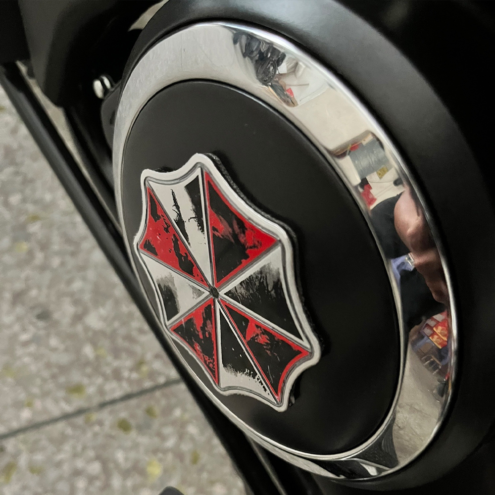 Resident Evil Metal Aluminum Umbrella Logo Sticker Waterproof and ...