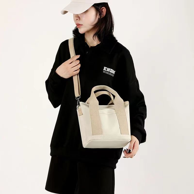 Canvas Bag Japanese Style Bag Tote Bag Lunch Female Detachable ...