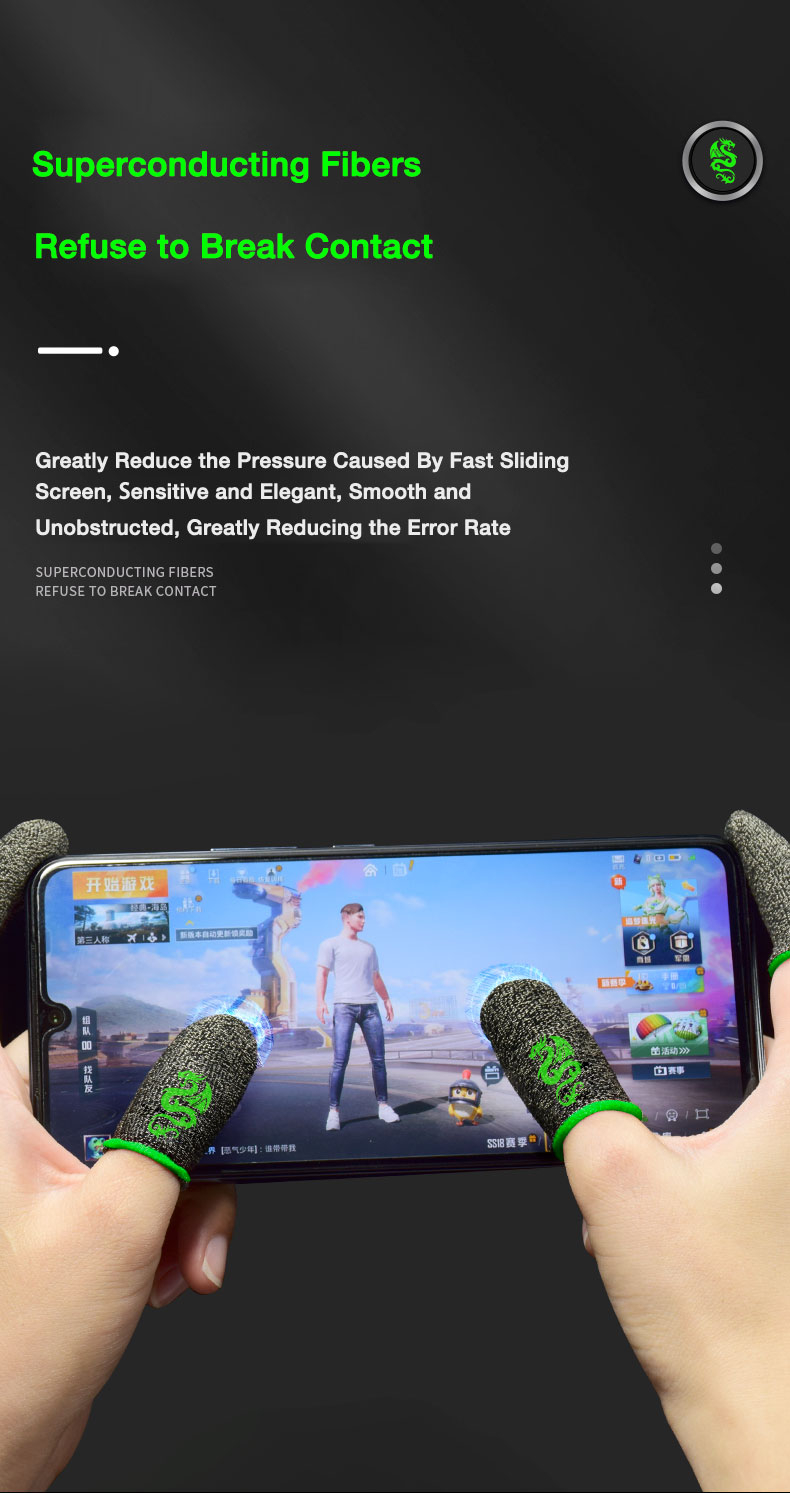 【The New Product】BlueWow Snake/Dragon Gaming Finger Sleeve Breathable ...