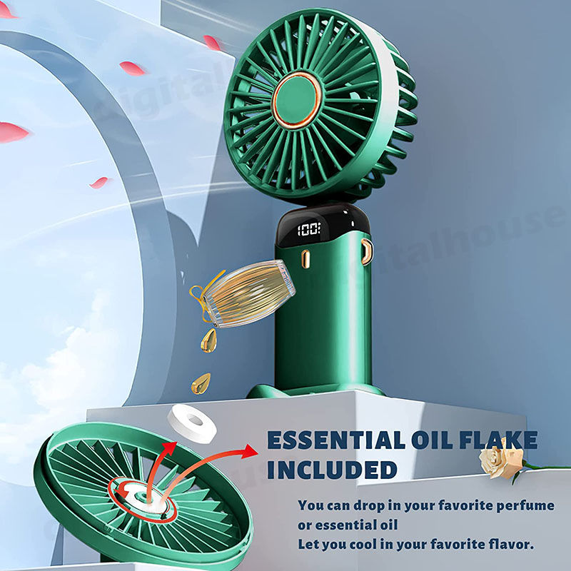 Mini Fan Kipas Mini Portable Fan 10000mAh Battery Rechargeable Usb Fan ...