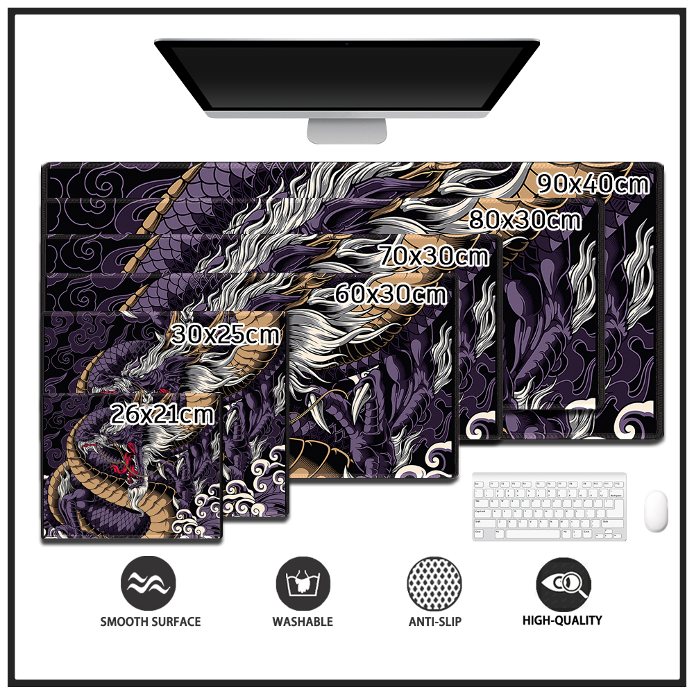 Ryujin Customised Mouse Pad Gaming Table Mat Stitched Edge Rubber ...