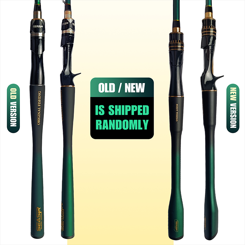 SEASIR Dark Dragon M/ML Two Rod Tips Spinning Baitcasting Fishing Rod ...