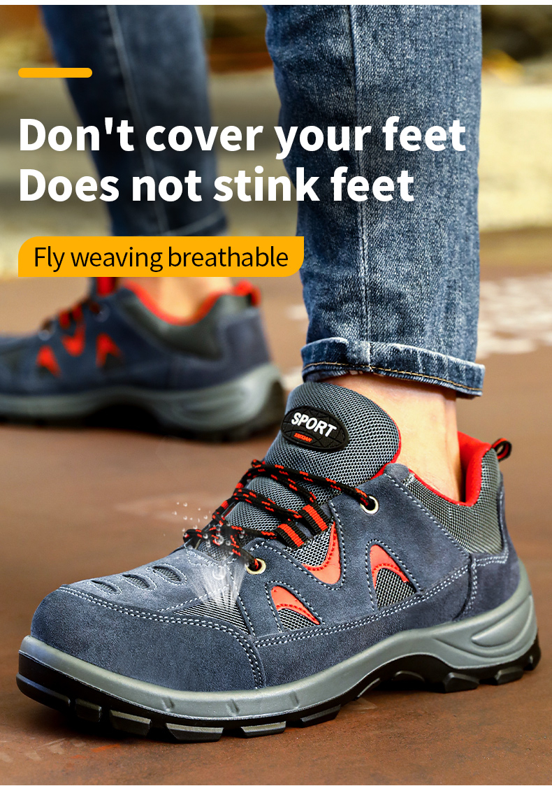GUYISA safety shoes Welder shoes Steel head steel bottom anti scalding ...