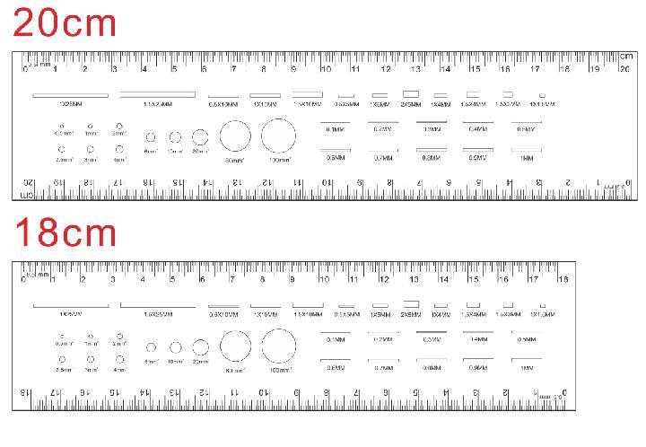 Film Ruler Scale Soft Waterproof Tape Measure Film Ruler Scale Soft ...