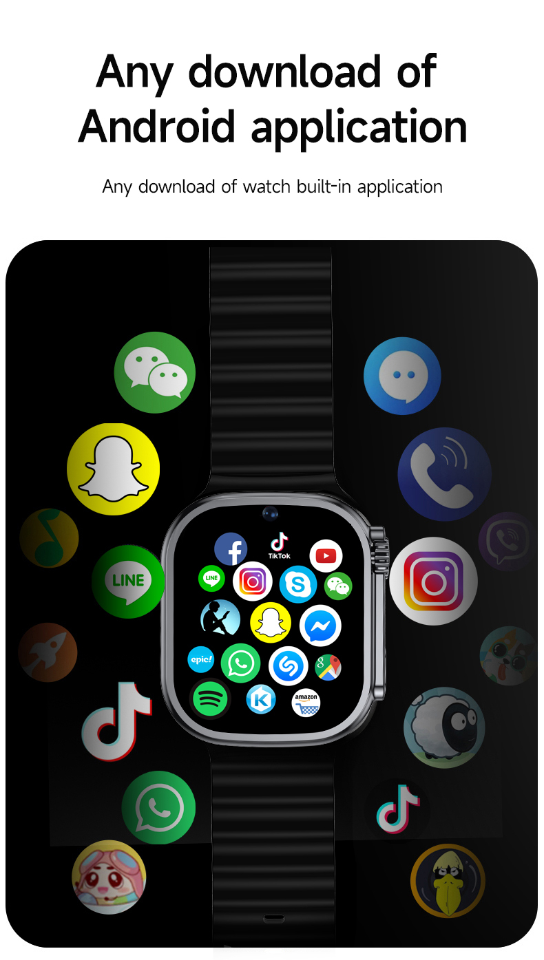 S10 Ultra Smart Watch Android OS Men 4G/5G SIM Smartwatch Phone WIFI ...