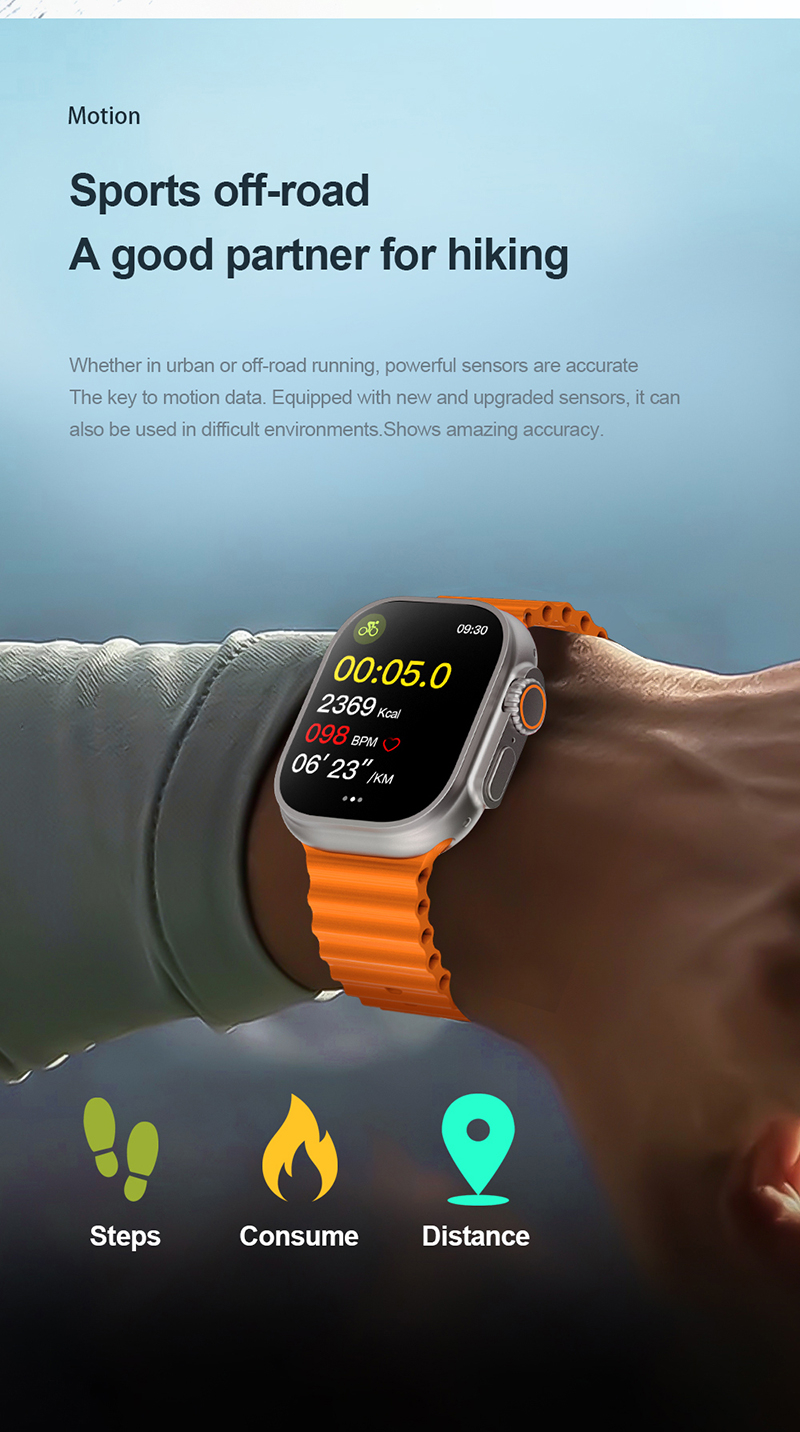 X8 Upgraded Metal X9 ULTRA 4G SIM Card 32GB Smart Watch OLED Screen ...