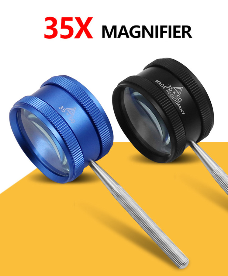 35X Handheld Magnifier Detachable Magnifying Glass Loupe Portable ...