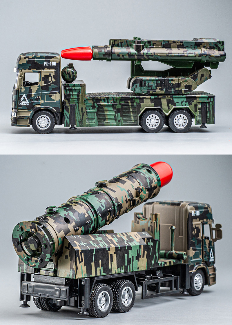 Alloy Toy 1:32 Missile vehicle rocket artillery launcher Metal Diecast ...