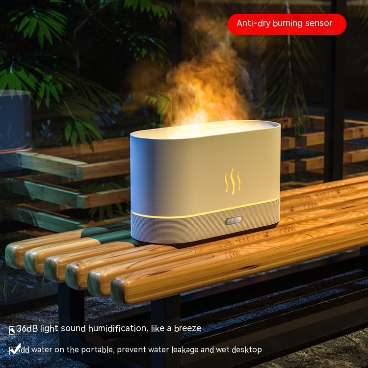 Colorful Flame Diffuser Aroma Diffuser Humidifier Essential Oil Aroma ...
