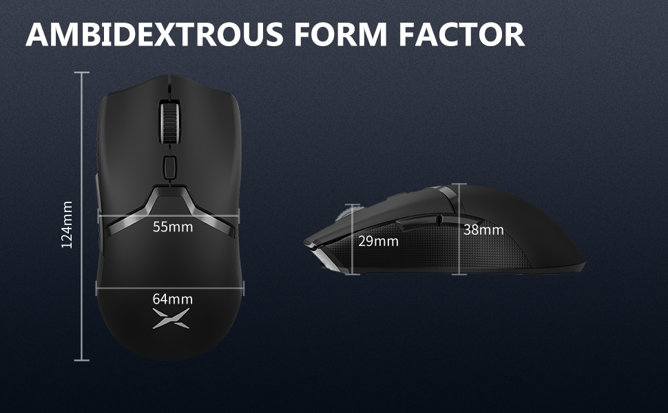 Delux M800 PRO PAW3395 26000DPI 50G ACC Wireless Gaming Mouse 72g Lightweight Wired Gaming Mouse ...
