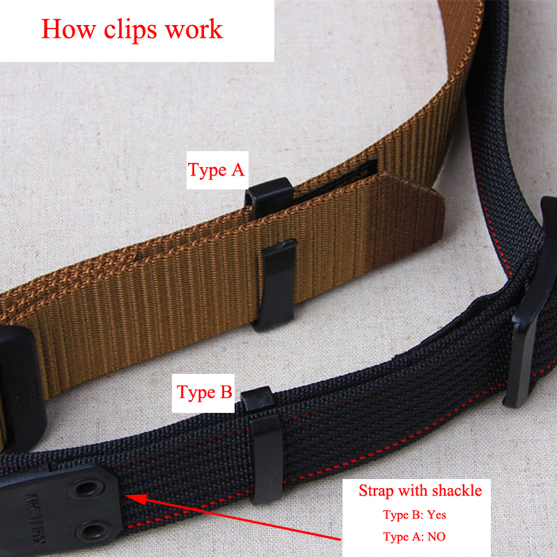 12 Pcs/Pack Quick Slip Keeper Buckle End Clip Slider Black For Molle ...