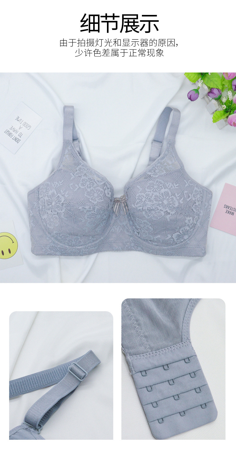Women's Big E Cup Plus Size Bra Wired Full Cup No Sponge New Style Bra ...