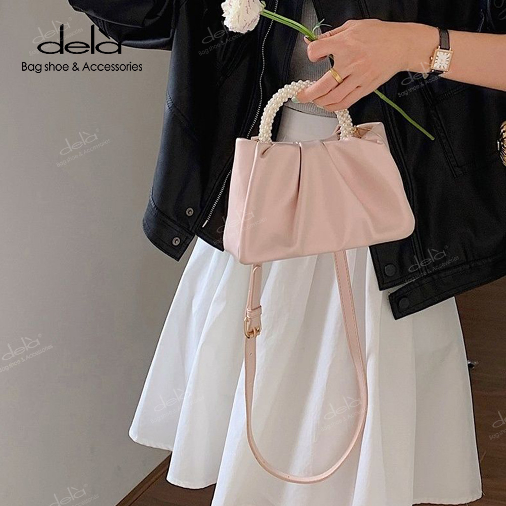 Dela Women Pearl Handbag Fashion Mini Crossbody Bag Clutch bag Dinner ...