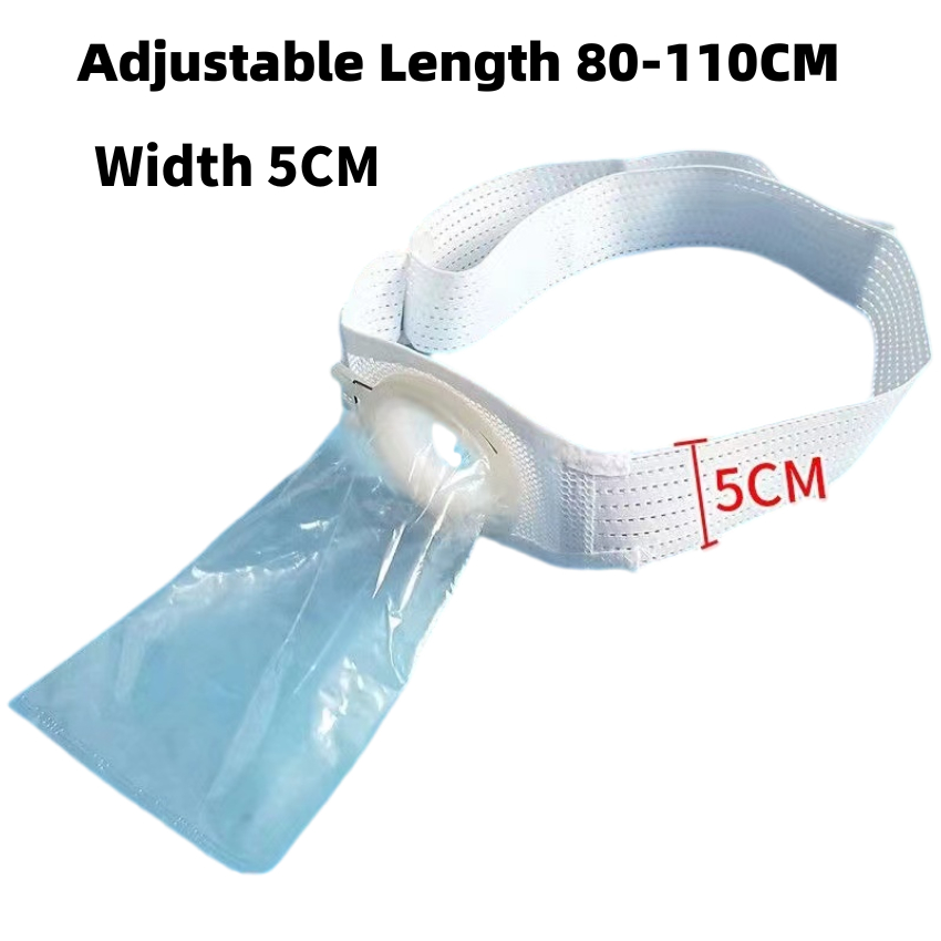 100Pcs Colostomy Bags with Ostomy Belt Colostomy Waist Band Silicone ...
