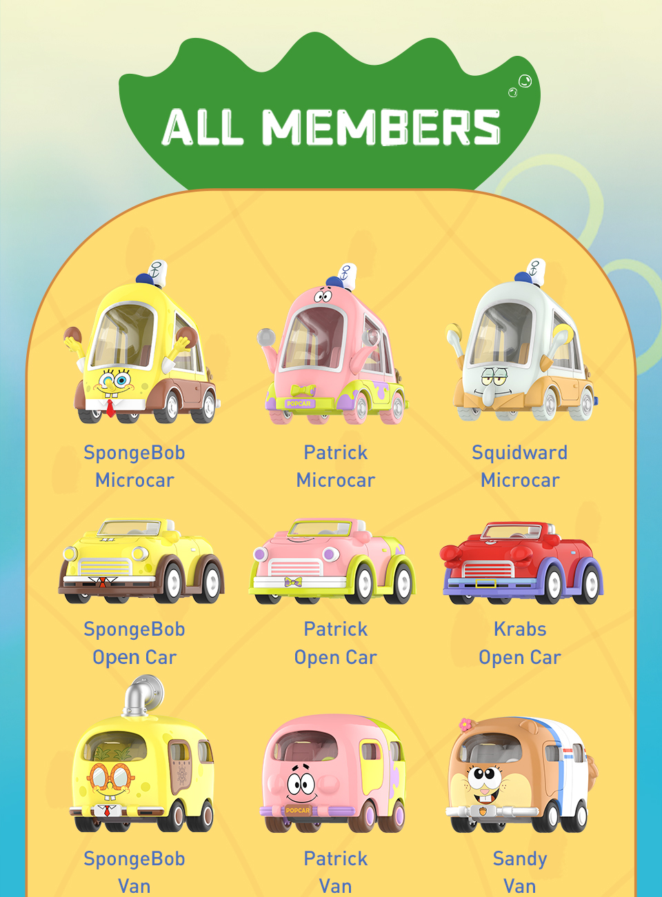 POP MART SpongeBob Sightseeing Car Series Vehicles | Shopee Malaysia