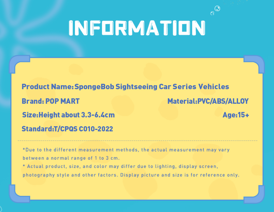POP MART SpongeBob Sightseeing Car Series Vehicles | Shopee Malaysia
