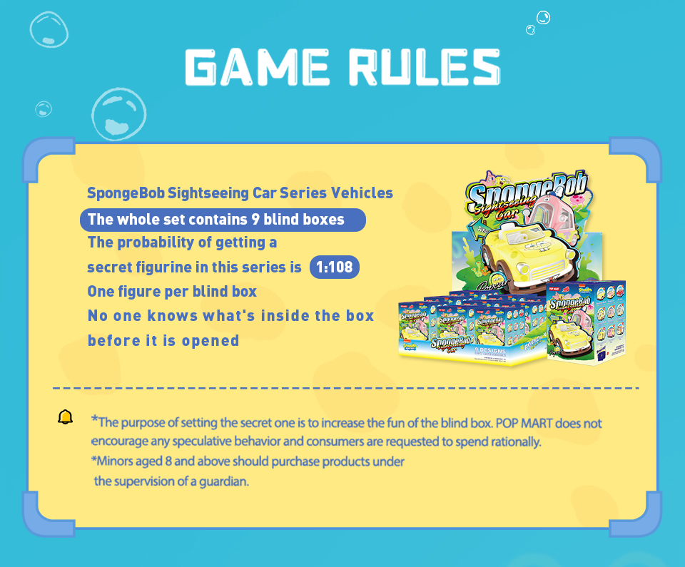 POP MART SpongeBob Sightseeing Car Series Vehicles | Shopee Malaysia