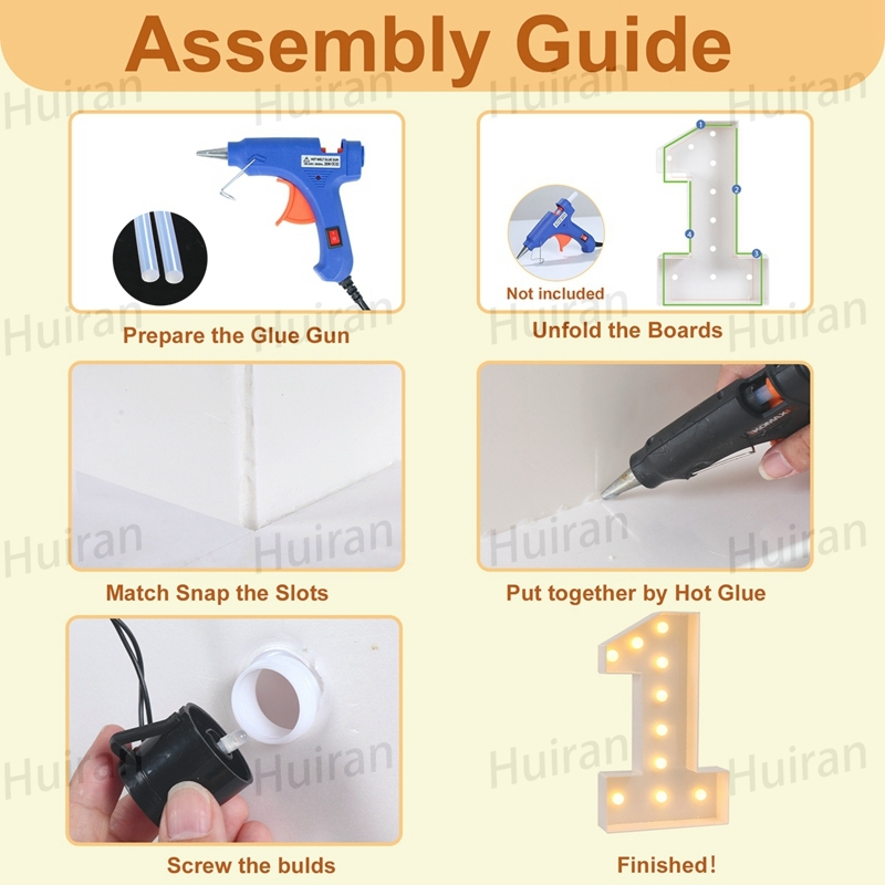 3D 0-9 LED Light Up Number Standee For Birthday Balloons Background ...