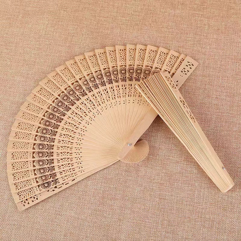 Vintage Folding hand fan chinese home art gift Bamboo traditional fan ...
