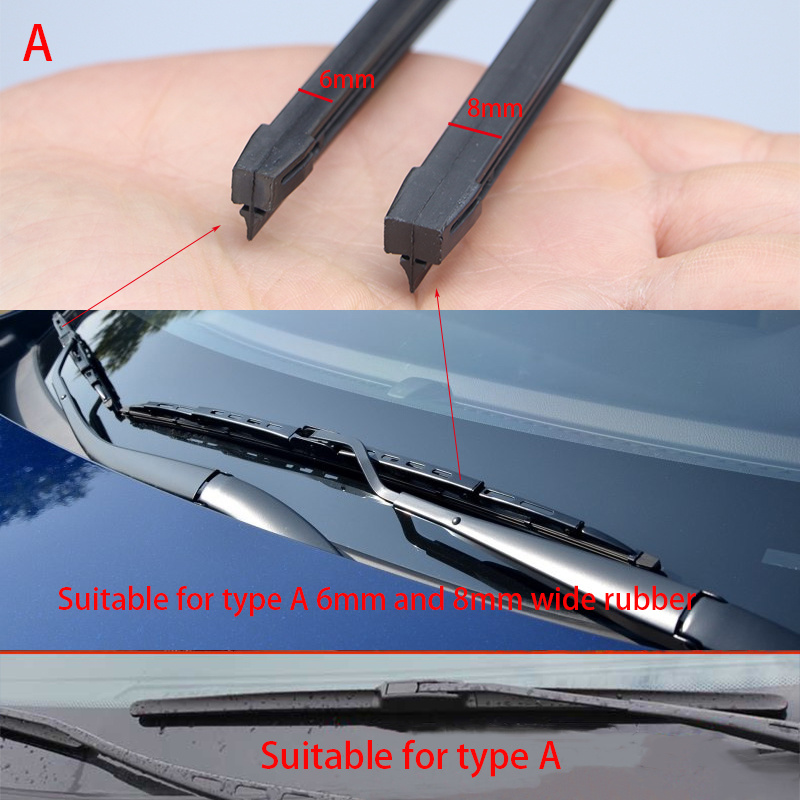 1Pcs Wiper Refill Replacement Rubber For TOYOTA BMW BENZ | Shopee Malaysia