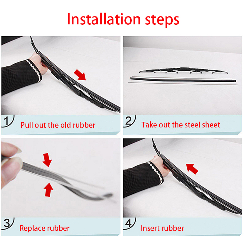 1Pcs Wiper Refill Replacement Rubber For TOYOTA BMW BENZ | Shopee Malaysia