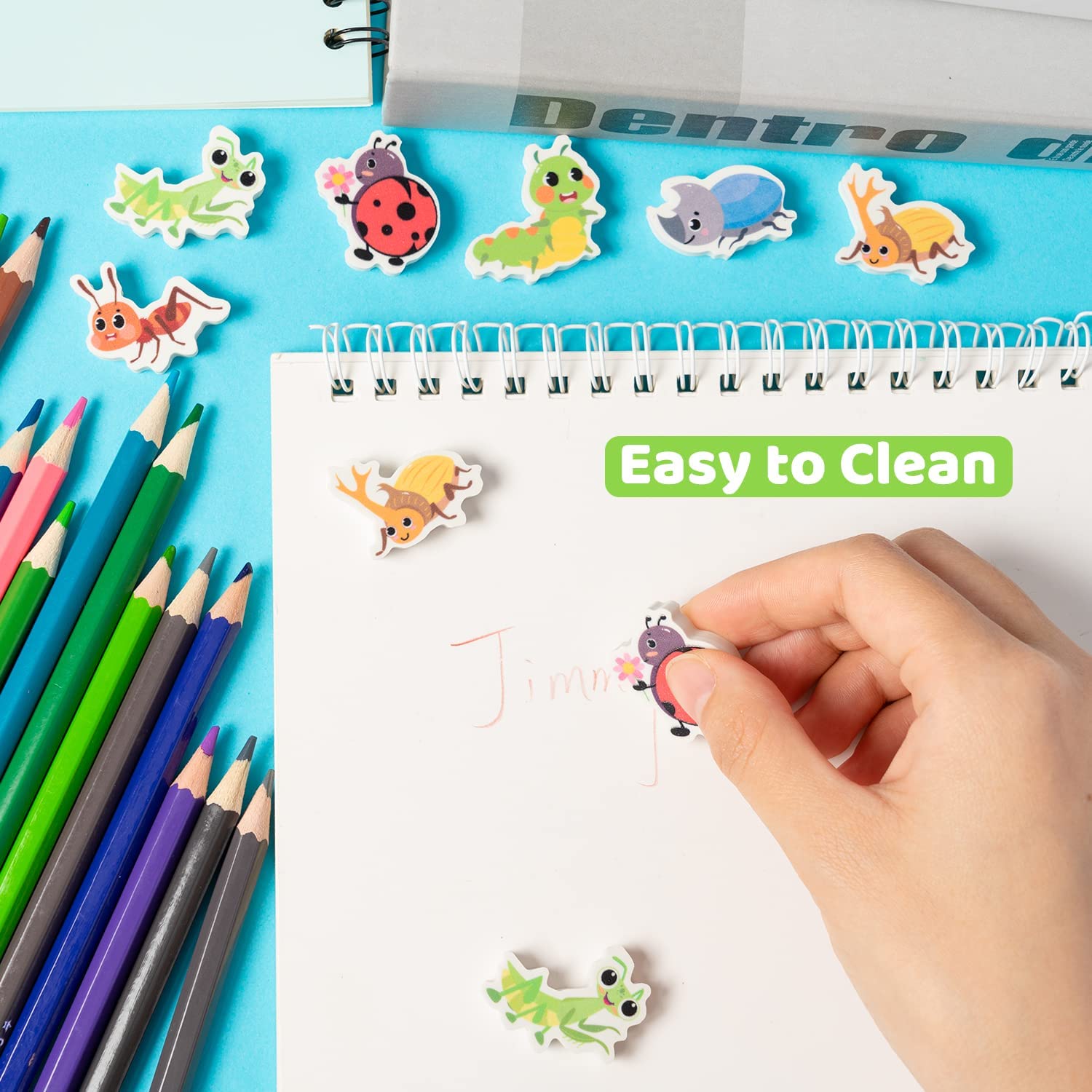 Mini Eraser For Kids Bulk Insects Assorted Novelty Pencil Cute Puzzle ...