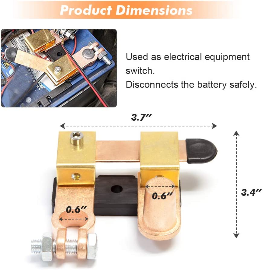 Top Post Negative Battery Disconnect Switch 12V / 24V 250/750 Amps ...