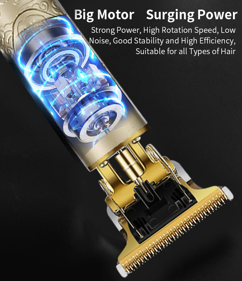 KIPRUN Hair Clipper Electric Hair Trimmer for Men Professional USB ...