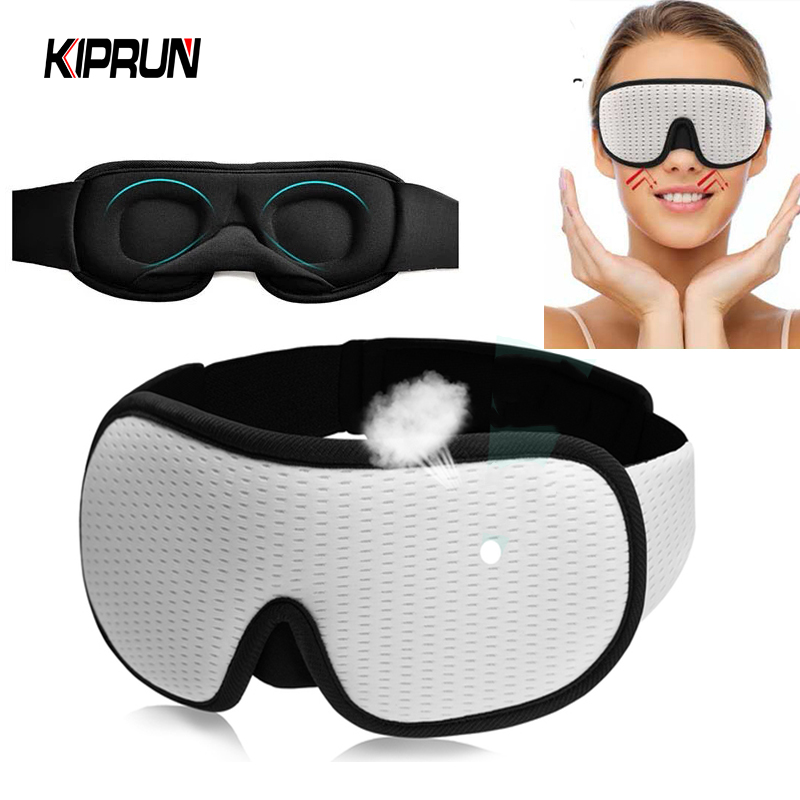 KIPRUN 3D Sleeping Mask Block Out Light Soft Padded Sleep Mask For Eyes ...