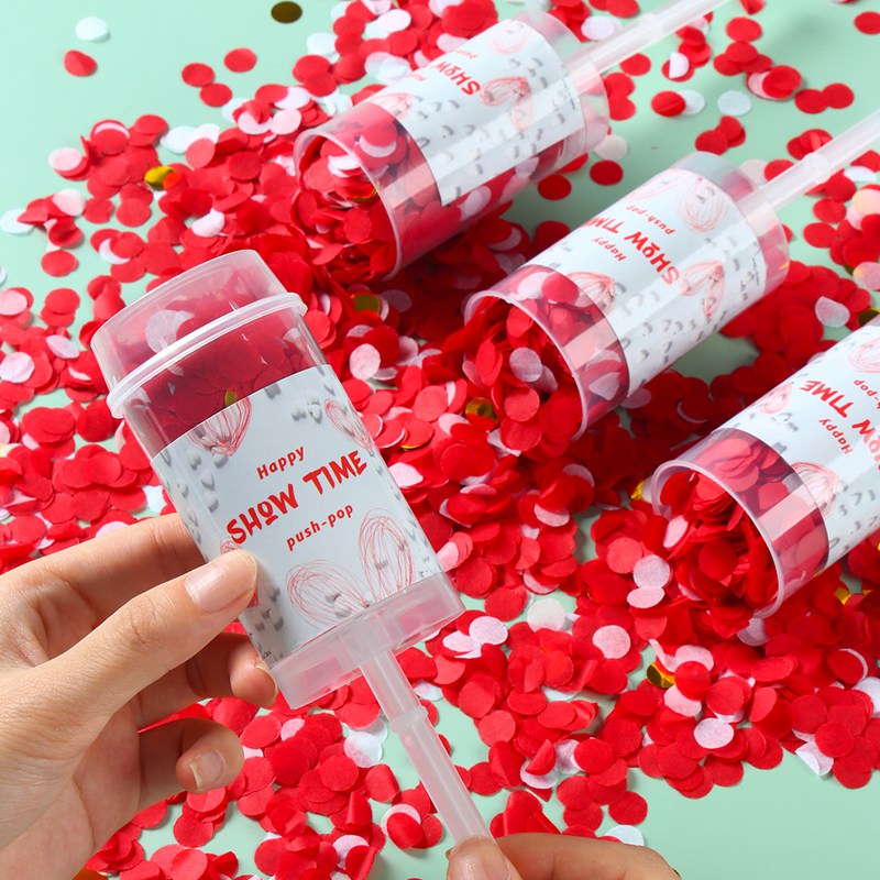 2pcs Wedding Confetti Poppers Rainbow Confetti Cannon Biodegradable ...