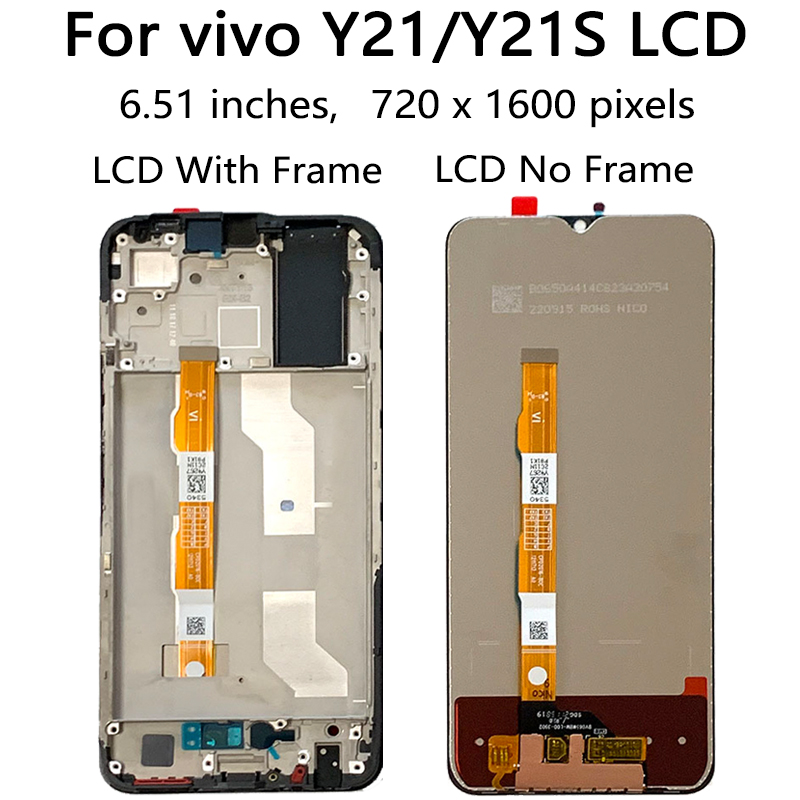 Original For VIVO Y21 Y21S LCD with Frame Display Touch Screen ...