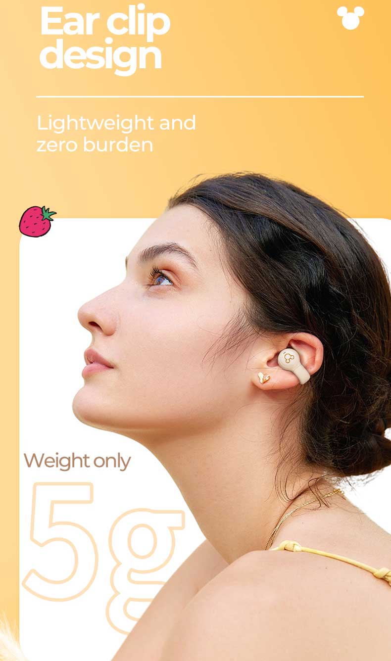 Disney Bone Conduction Earphone Bluetooth 5.3 True Wireless Not In-Ear ...