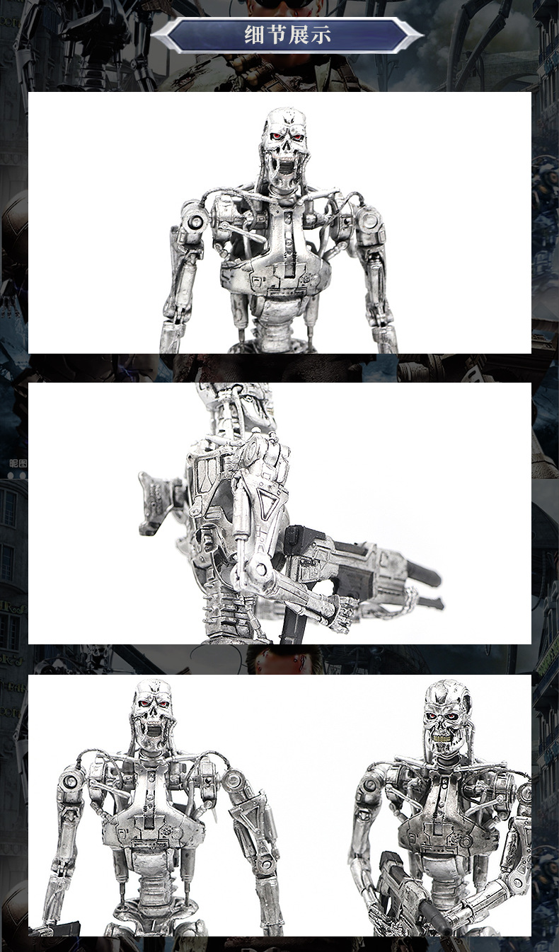 Neca Movie Model Terminator Series T-800 Type Card Pack/Boxed Version 7 ...
