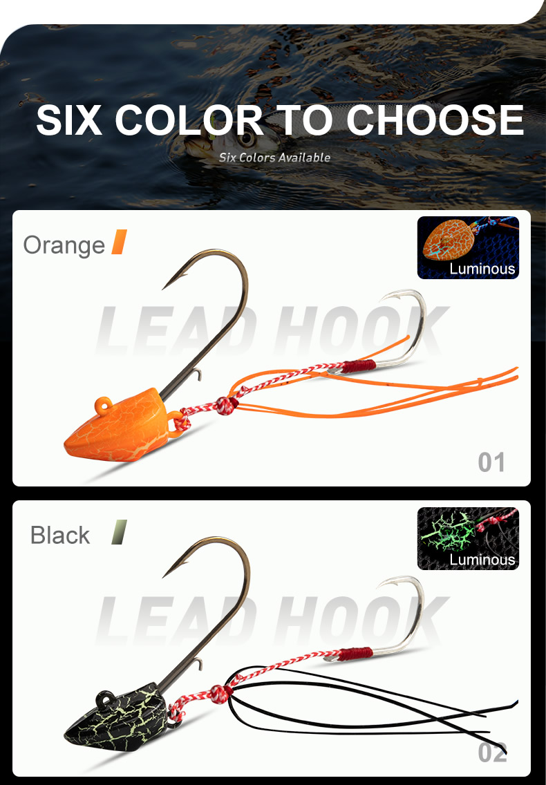 LEYDUN Fishing Hooks DEEP CONTROL UP Tenya Madai Jig Kabura Saltwater ...