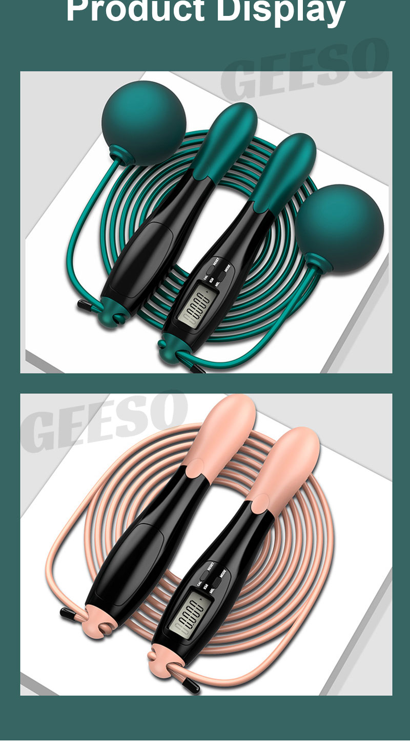 GEESO Smart Skipping Rope Cordless With Digital Counter Professional ...