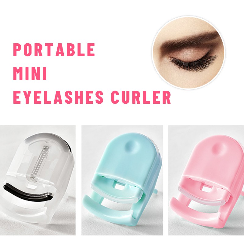3 Colors Eyelash Curler Mini Curling Portable Wide Angle Plastic ...