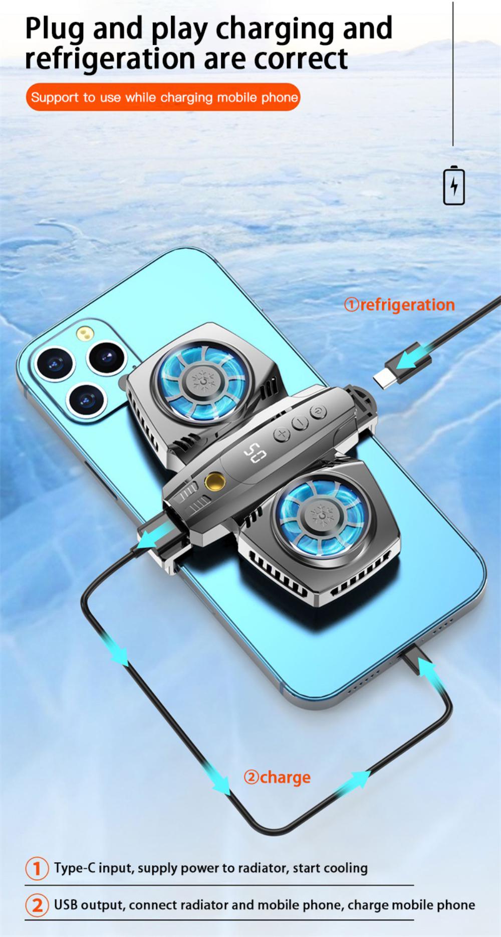 K4 Mobile Phone Radiator With Temperature Digital Display ...
