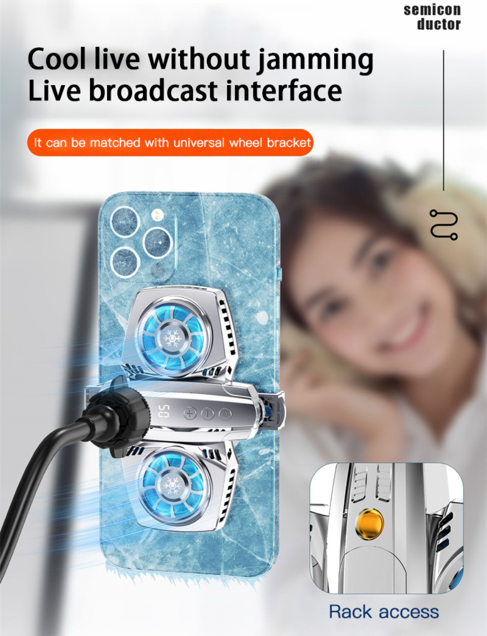 K4 Mobile Phone Radiator With Temperature Digital Display ...