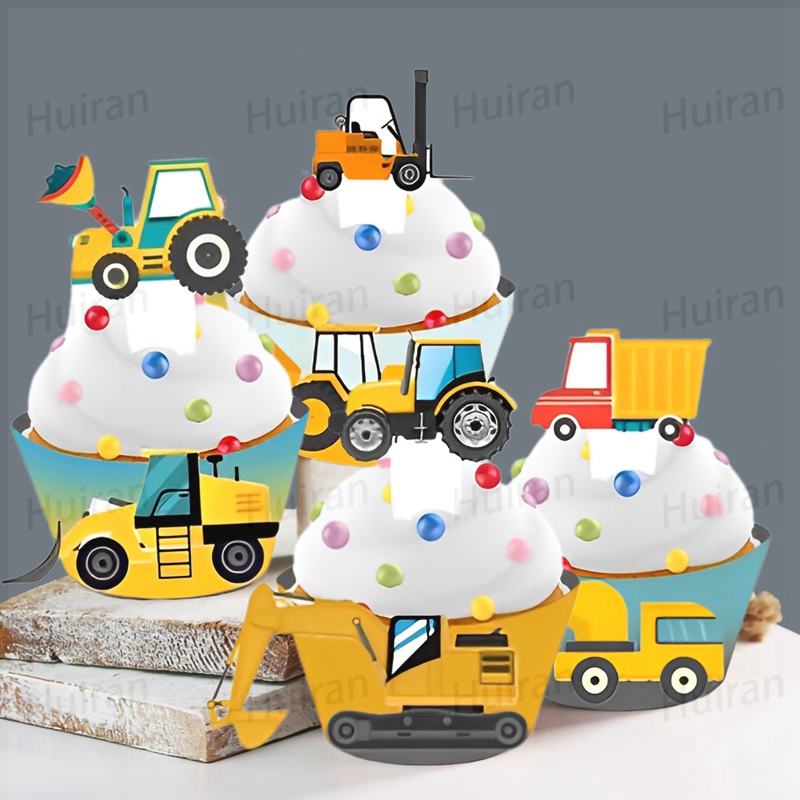 25/50pcs Engineering Vehicle Candy Bags Goodies Bags Construction Theme ...