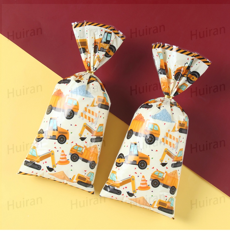 25/50pcs Engineering Vehicle Candy Bags Goodies Bags Construction Theme ...