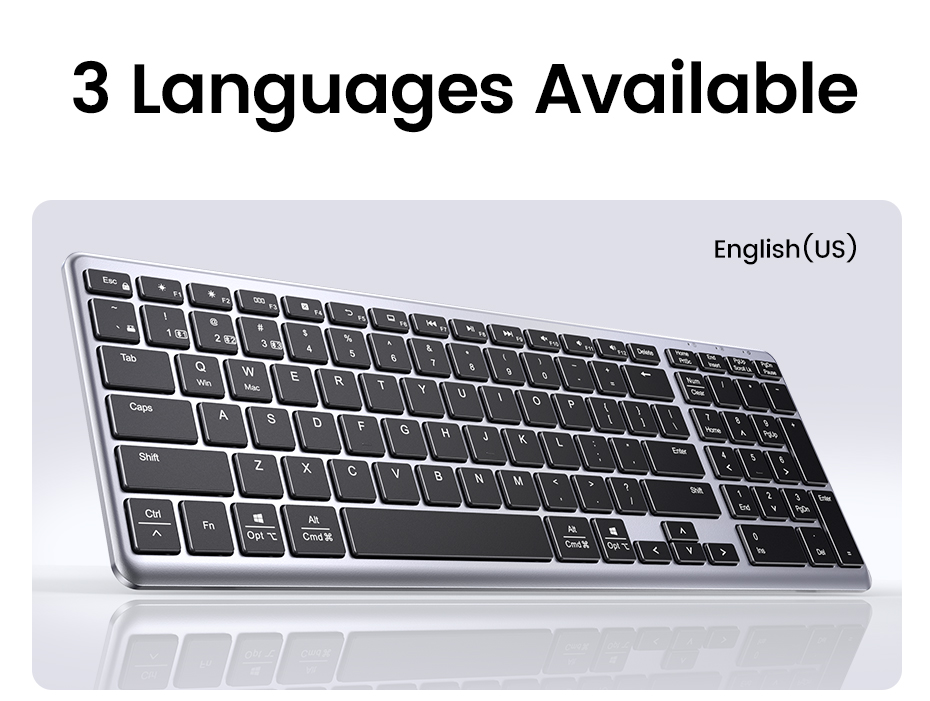 UGREEN Wireless Keyboard Bluetooth 5.0 & 2.4G Keyboard 99 Keys ...